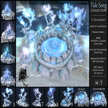 Second Life Marketplace - 10_RARE_3rd Eye_Tide Song_Tide Pool Seat